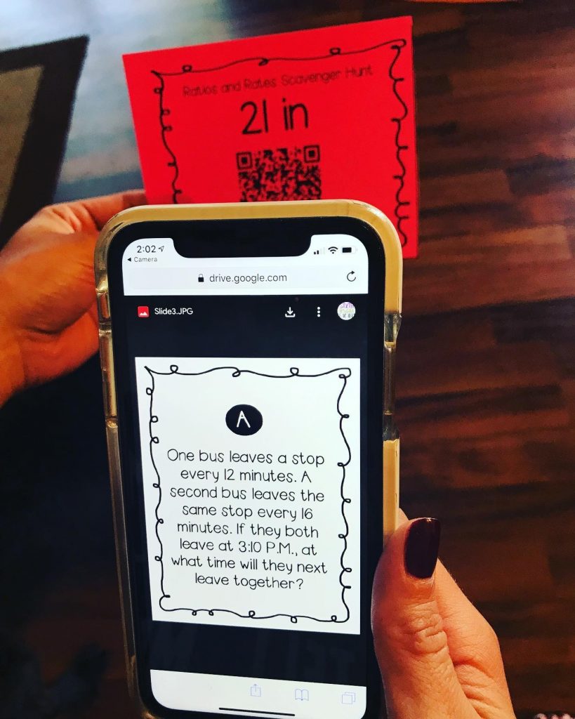 Using QR Codes in the Classroom – Jamie Miller Math